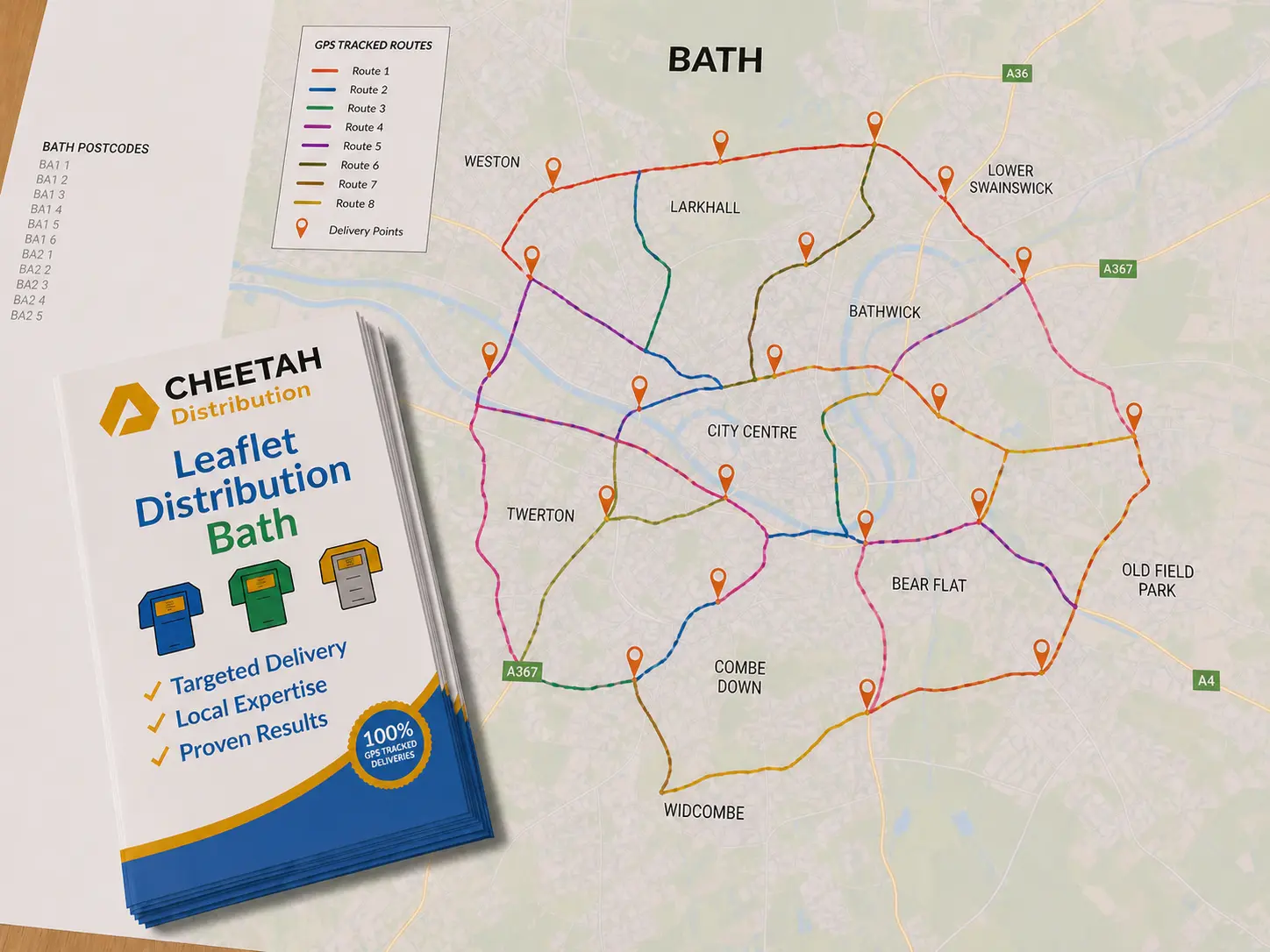 Leaflet distribution in Bath